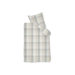 Butlers Flanell Bettwäsche NOVA SCOTIA in Beige-Grau | Gr.: onesize