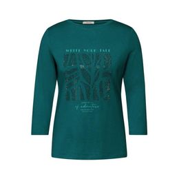 Cecil Langarmshirt in petrol green | Gr.: S