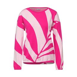 Street One Langarmshirt in powerful pink | Gr.: 38