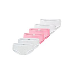 Schiesser Slip Kids Girls Feinripp Organic Cotton in Wei&szlig; gemustert | Gr.: 98