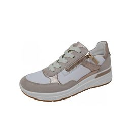 Ara sportlicher Schnürer Garda Weite H in Beige | Gr.: 39