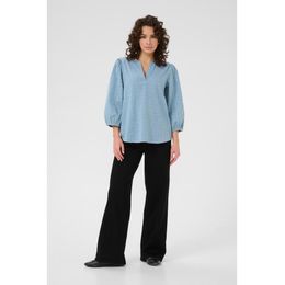 Kaffe Langarm-Bluse KAenya Regular fit in Windward Blue | Gr.: 36