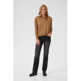Kaffe Strickpullover KAlizza Baggy fit in Toasted Coconut Melange | Gr.: M