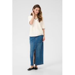 Kaffe Strickpullover KAlinka Regular fit in Chalk w. Black Contrast | Gr.: xs