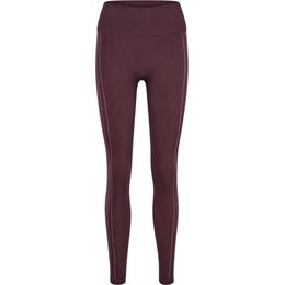 Hummel Leggings "Yoga Seamless Hw Tights" in Braun | Gr.: L