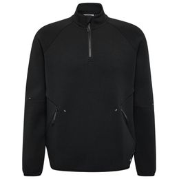 Hummel Trainingsjacke "Tech Fleece Halfzip" in Schwarz | Gr.: L