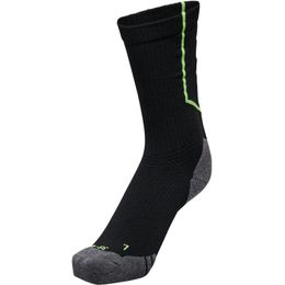 Hummel Sportsocken "Pro Training Socks Low Neon" in Schwarz | Gr.: 35-38