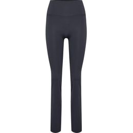 Hummel Leggings "Yoga High Waist Flare W Tights" in Grau | Gr.: XS