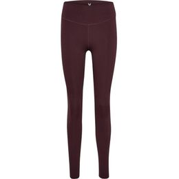 Hummel Leggings "Pulse High Waist Tights" in Braun | Gr.: L