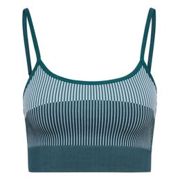 Hummel Sport-BH "Yoga Seamless Low Support Bra" in Blau | Gr.: M