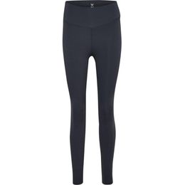 Hummel Leggings "Pulse High Waist Tights" in Grau | Gr.: L