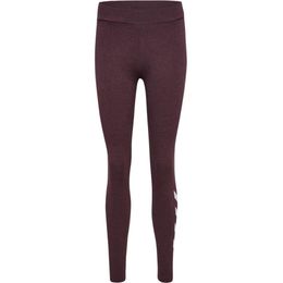 Hummel Leggings "Pulse Logo Mw Tights" in Braun | Gr.: L
