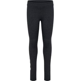 Hummel Kinder Leggings "Logo Tights" in Schwarz | Gr.: 110