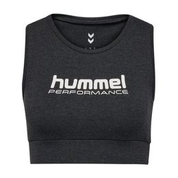 Hummel Sport-BH "Pulse Logo Light Support Bra" in Schwarz | Gr.: L