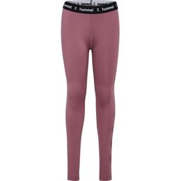 Hummel Kinder Leggings "Pulse Mid Waist Tights" in Pink | Gr.: 104