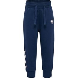 Hummel Kinder Sweat Pants "Mini Reg Logo Pants" in Blau | Gr.: 62