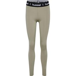 Hummel Leggings "Pulse Mid Waist Tights" in Grün | Gr.: M