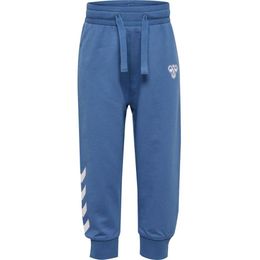 Hummel Kinder Sweat Pants "Mini Reg Logo Pants" in Blau | Gr.: 62