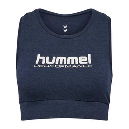 Hummel Sport-BH "Pulse Logo Light Support Bra" in Blau | Gr.: XL