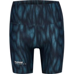 Hummel Leggings "Hiit Aop Intensity Short Tights" in Blau | Gr.: XS