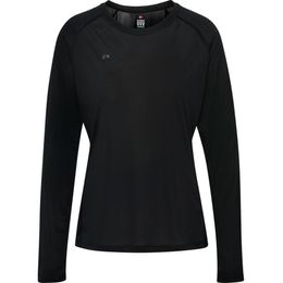 Hummel Sportshirt "Beat W T-Shirt Longsleeve" in Schwarz | Gr.: L
