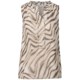 Street One Bluse in Beige/ Braun | Gr.: 36