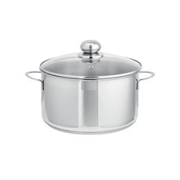 Levelone Fleischtopf 24cm Basic ¦ silber ¦ Edelstahl Ø: 24 » Höffner