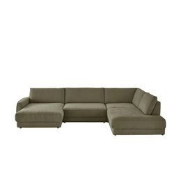 Lounge Collection Wohnlandschaft Erion grün Maße (cm): B: 371 H: 83 T: 250.0 » Höffner