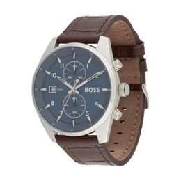 BOSS Uhr 'SKYTRAVELLER' Herren Gr&ouml;&szlig;e One Size saphir / braun / silber