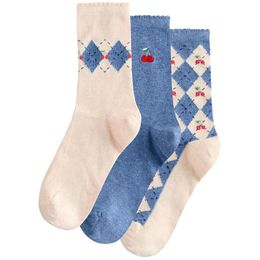 next Socks female Beige, Blue size One Size