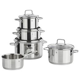 WMF Kochtopfset Astoria, Edelstahl, Metall, 5-teilig, 20 cm,16 cm, TransTherm&reg;-Allherdboden, Kochen, T&ouml;pfe, Topfsets