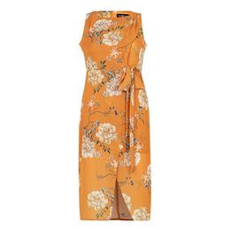 Jimmy Sanders Kleid Damen Gr&ouml;&szlig;e 36 beige / navy / gr&uuml;n / orange Winterkleid