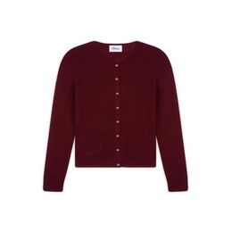 JUST CASHMERE Strickjacke 'Katharine' Damen Größe M bordeaux