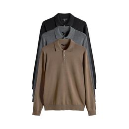 The Set Pullover Herren Gr&ouml;&szlig;e XXXL braun / grau / schwarz