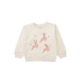 STACCATO Sweatshirt Mädchen Größe 128/134 creme / cappuccino / hellpink / weiß