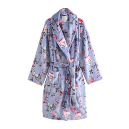 next Long Bathrobe female Blue size S
