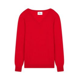 JUST CASHMERE Pullover 'Phoebe' Damen Größe S rot