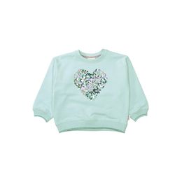 STACCATO Sweatshirt M&auml;dchen Gr&ouml;&szlig;e 116/122 gr&uuml;n / mint / lila / silber