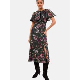 Lipsy Kleid Damen Gr&ouml;&szlig;e 40 smaragd / mischfarben / schwarz Winterkleid
