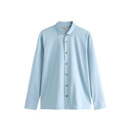 next Button Up Shirt 'Supima' male Blue size 5XL