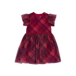 Chicco Kleid Mädchen Größe 98 dunkellila / rot / weiß