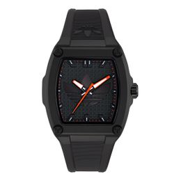 Quarzuhr adidas originals "CITY TECH FIVE", schwarz, Armbanduhren, Damen, Armbanduhr, Herrenuhr, Damenuhr, Resinarmband, Leuchtzeiger