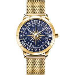 Quarzuhr Thomas Sabo "GLAM SPIRIT ASTRO", gold (goldfarben), Armbanduhren, Damen, Armbanduhr, Damenuhr, Sternzeichen, Sterne, Astro