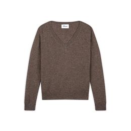 JUST CASHMERE Pullover Damen Größe XS braunmeliert