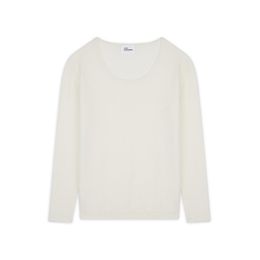 JUST CASHMERE Pullover 'FIONA' Damen Größe M elfenbein