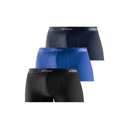 s.Oliver Boxershorts Herren Größe M blau / navy / schwarz / weiß