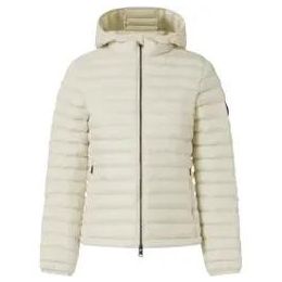 ECOALF f&uuml;r Damen. MCWGAJKATLAJ0987S24-021 Mantel Atlantic beige (M), Wei&szlig;, L&auml;ssig, Langarm, Recyceltes Polyester, Nachhaltig