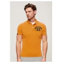 Superdry f&uuml;r Herren. M1110396A Polo Vintage Athletisch orange (XXL), L&auml;ssig, Baumwolle, Kurzarm