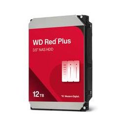 Western Digital Red Plus NAS-Festplatte 12 TB SATA 6 Gb/s, 3,5", 24/7