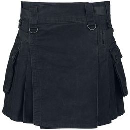 Forplay Kilt Kurzer Rock schwarz in M 257017
